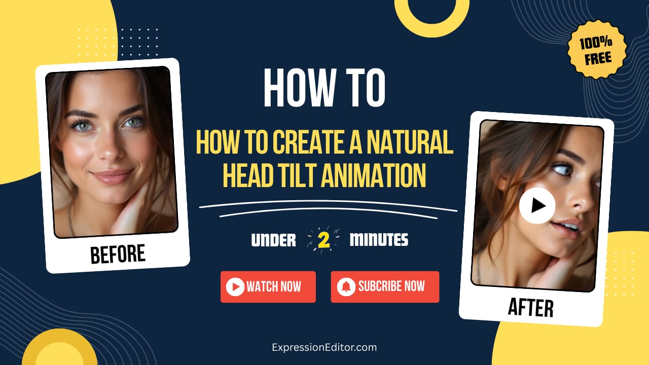 Tutorial: How to Create a Natural Head Tilt Animation with AI - Expression Editor AI