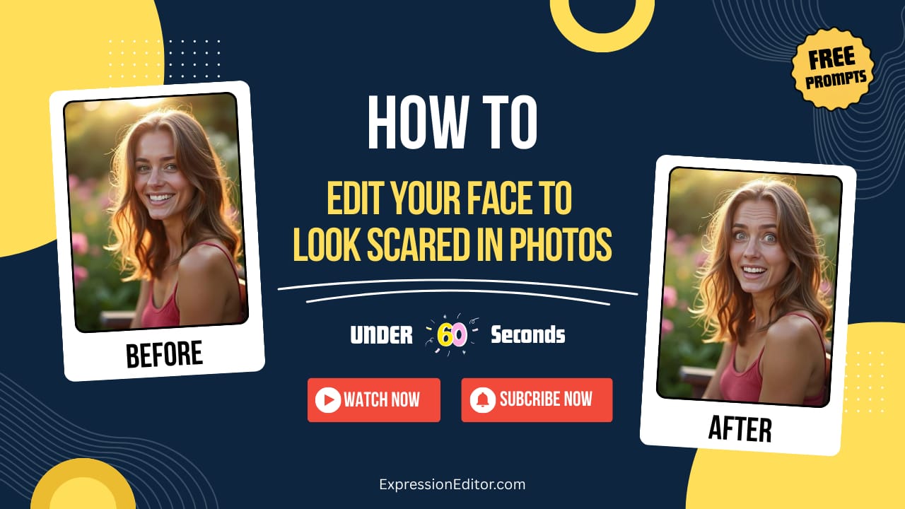 Tutorial: How to Edit Your Face to Look Scared in Photos Using AI ...