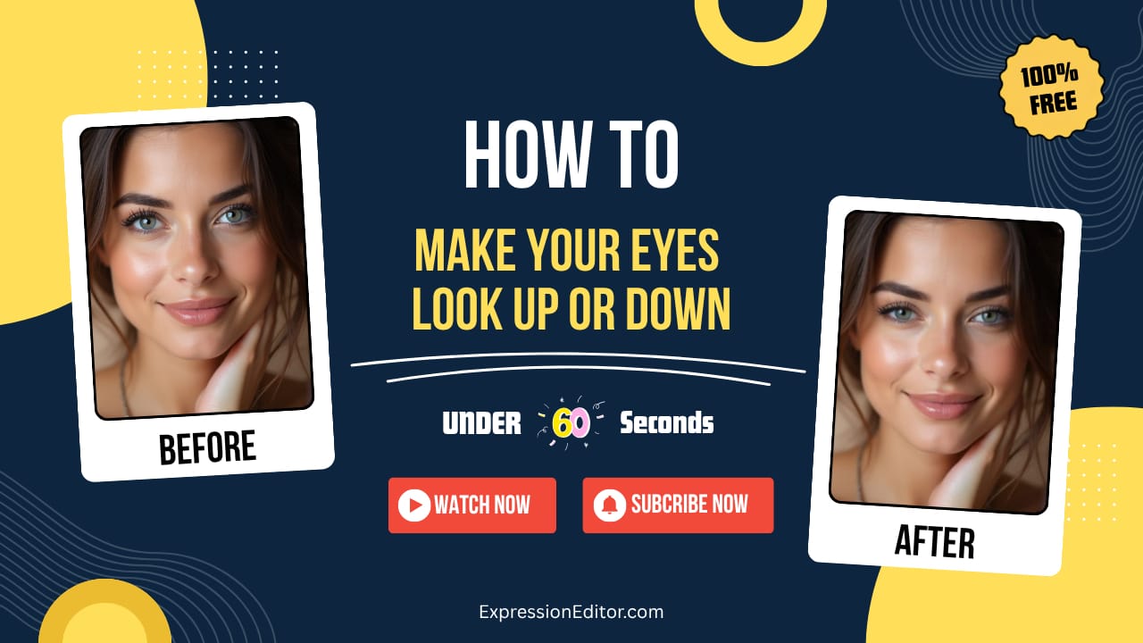 Tutorial: How to Make Your Eyes Look Up or Down With AI - Expression ...