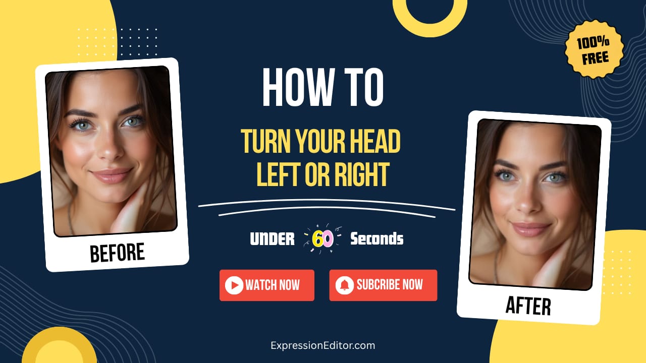 Tutorial: How to Turn Your Head Left or Right in Photos With AI - Expression Editor AI